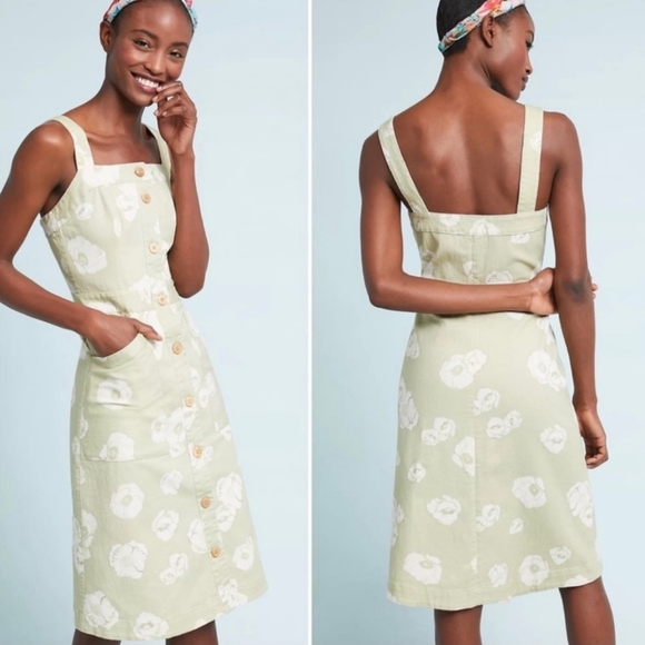 Anthropologie | Dresses | Anthroplogie Sissa Daisy Days Button Up Denim ...